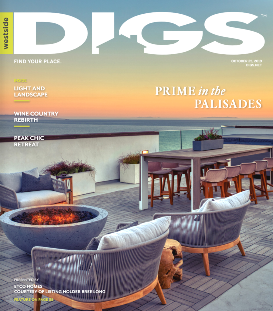One Coast Takes to the Cover of DIGS Magazine
